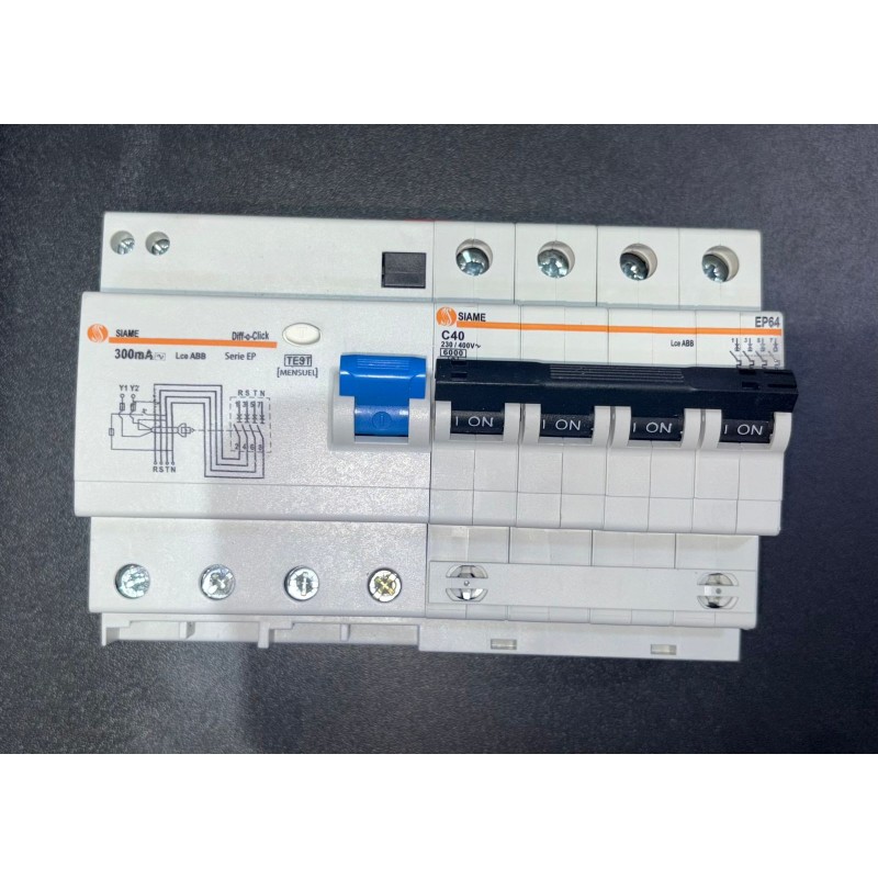 DISJONCTEUR DIFF - EP60 - 4x25A - 300mA - 6kA - CC | Protection ...